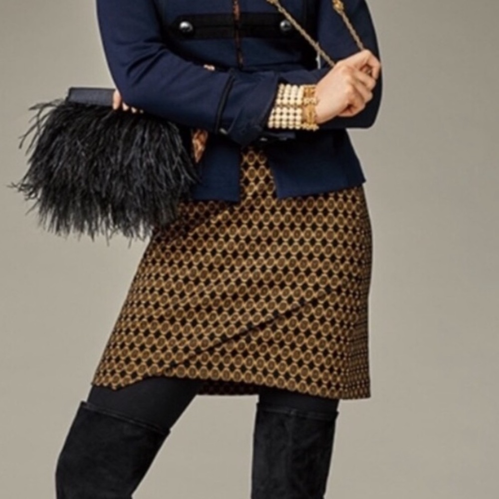 Cabi Standout Skirt Asymmetrical Geo Print M - Gem